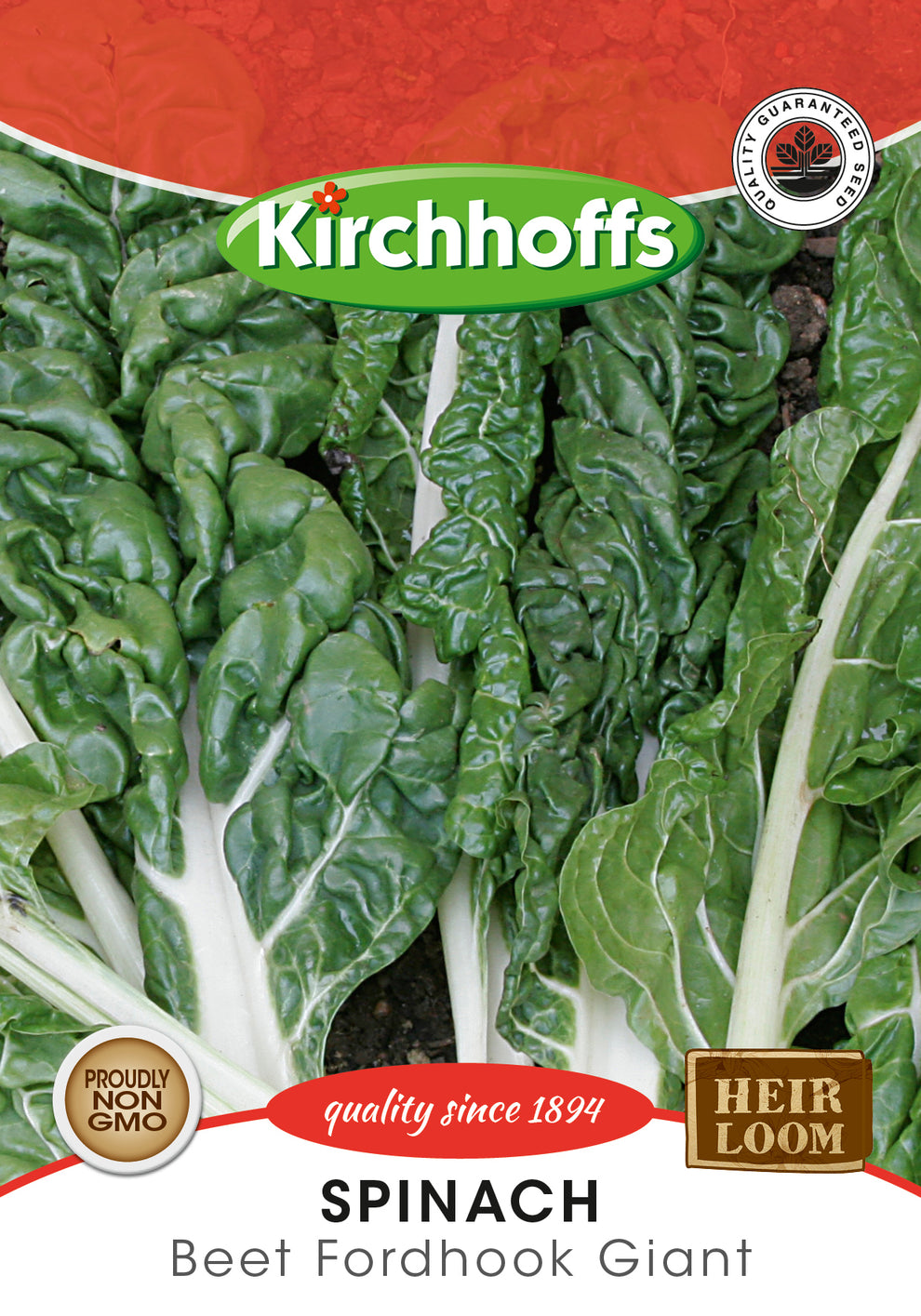 Spinach Swiss Chard Fordhook Giant Seed