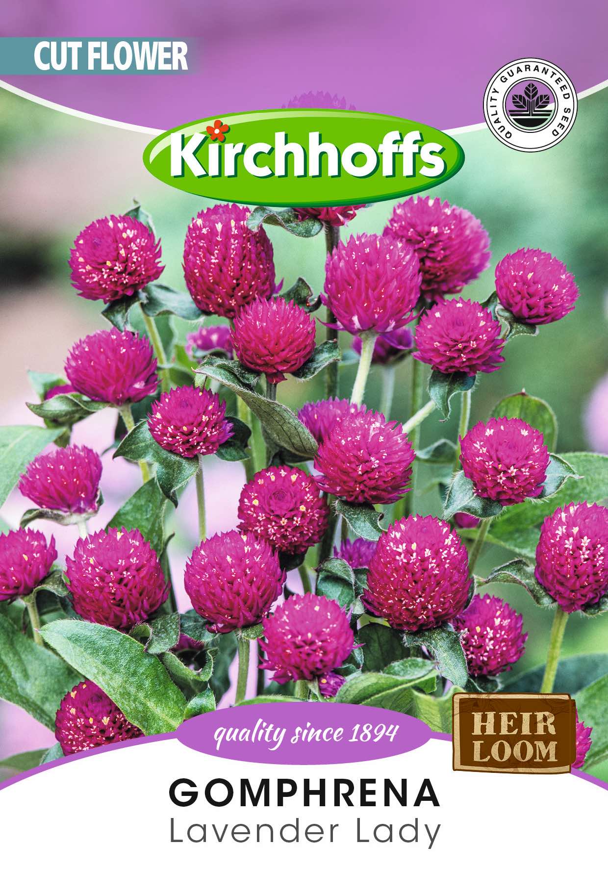 Gomphrena Lavender Lady Seed – Gro-Pak