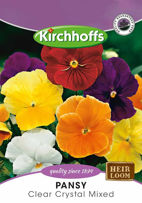 Pansy Clear Crystal Mix Seed